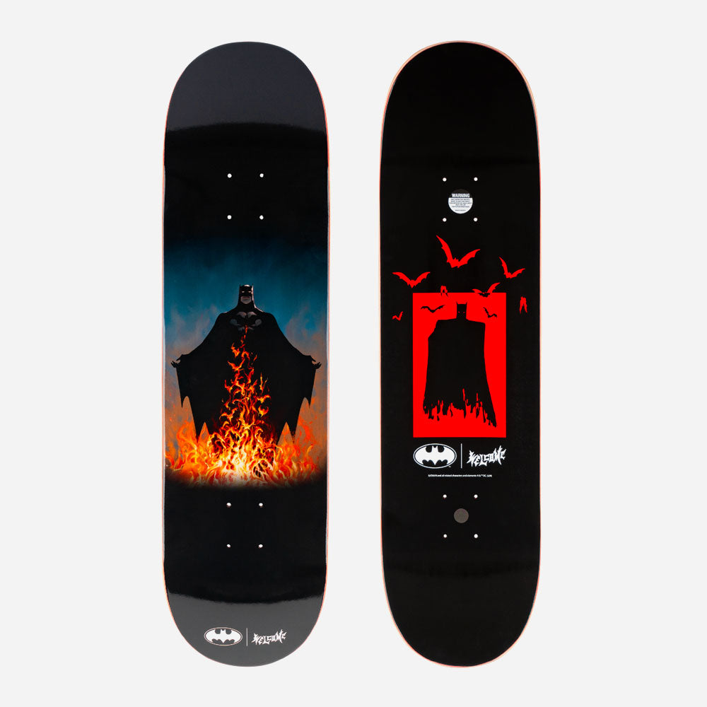 Welcome x batman bat flames black